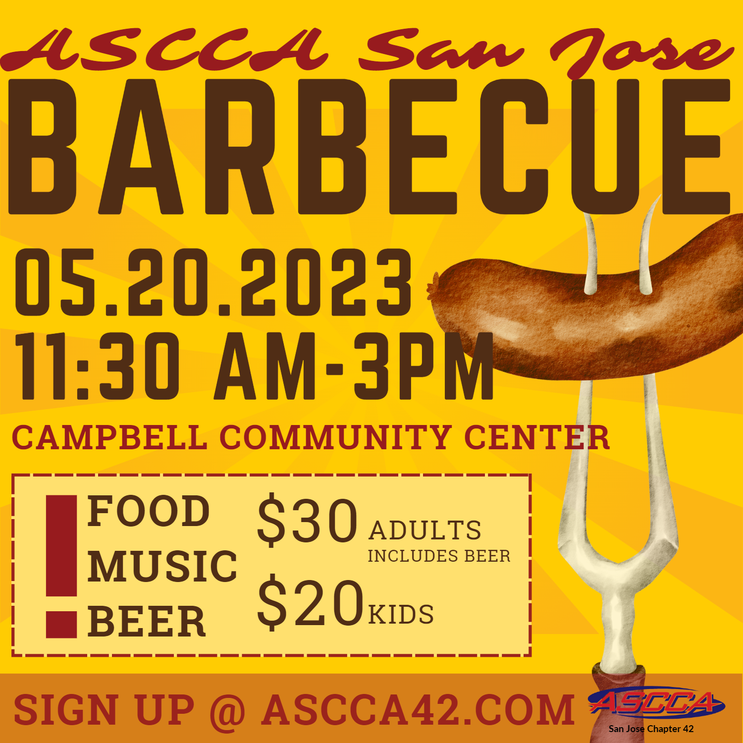 ASCCA San Jose ~ BARBECUE!!! @ May 20 Team Weekend | ASCCA San Jose ...